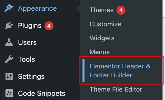 สร้าง Header และ Footer บน Elementor Free ด้วยปลั๊กอิน Elementor Header ...