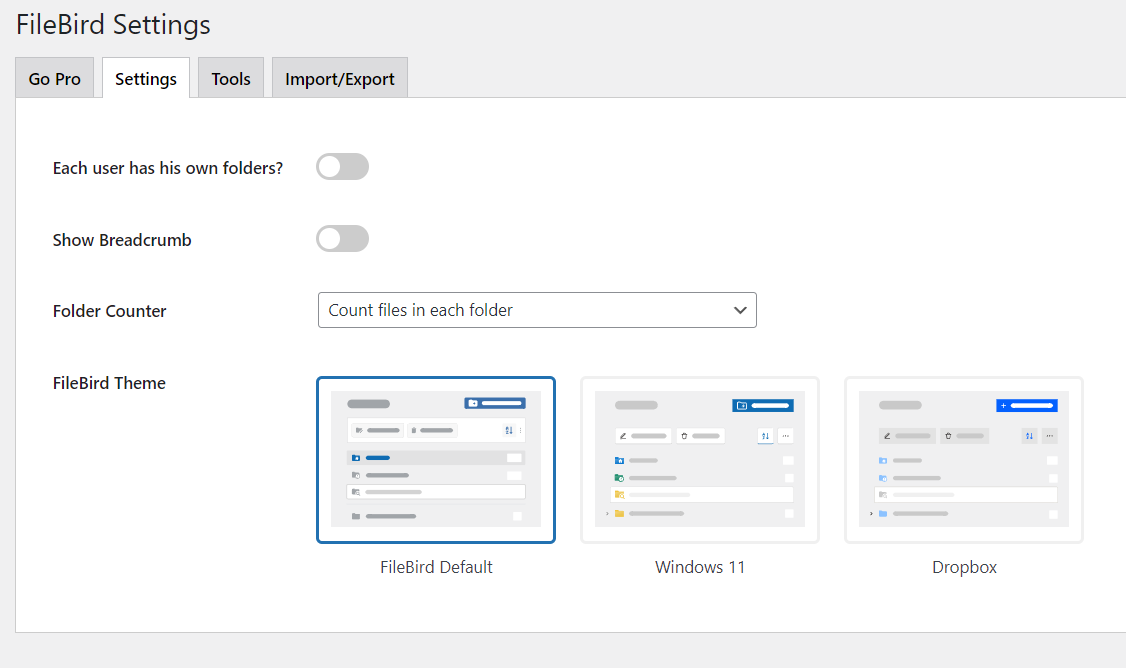 จัดการไฟล์ Media ด้วย FileBird - WPThaiuser by Ruk-Com