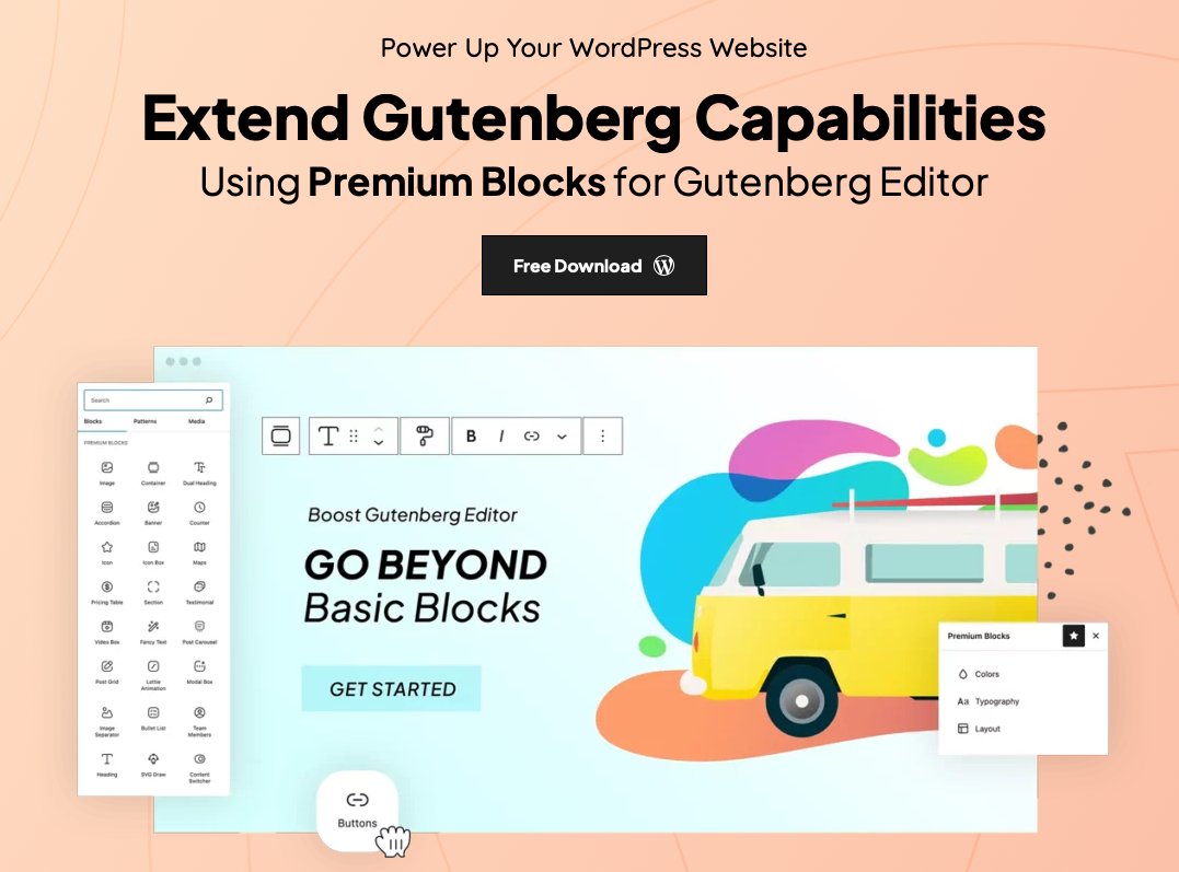 เพิ่มความสามารถของ Gutenberg ด้วยปลั๊กอิน Premium Blocks - WPThaiuser by Ruk-Com