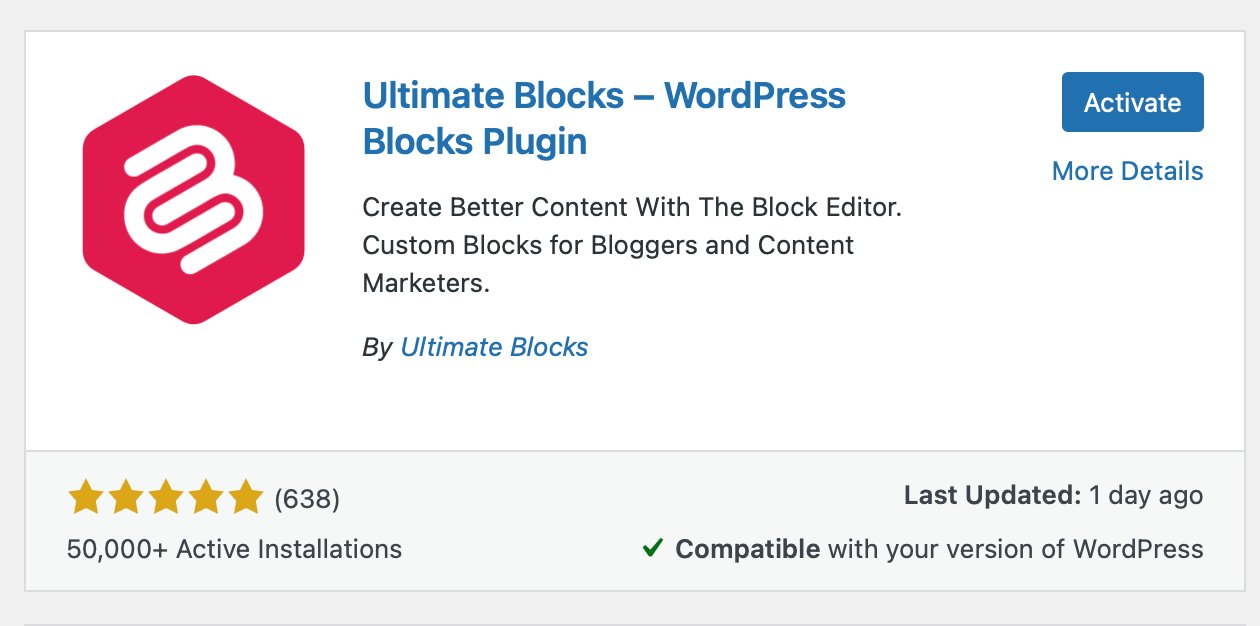 เพิ่มพลังให้กับ WordPress Editor ด้วย Ultimate Blocks - WPThaiuser by Ruk-Com