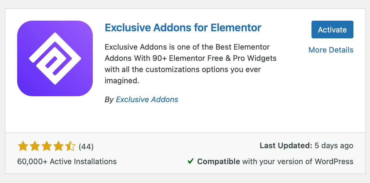 Exclusive Addons ปลั๊กอิน Elementor Addons - WPThaiuser by Ruk-Com