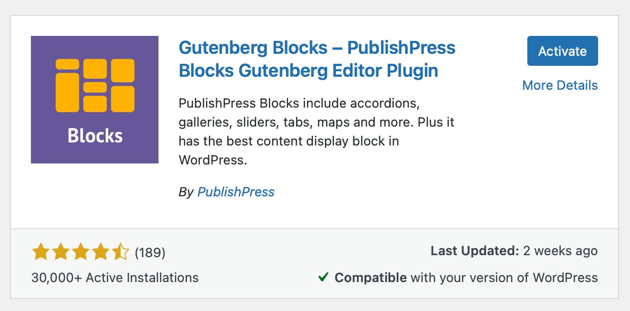 บริหารจัดการ Gutenberg Blocks ด้วยปลั๊กอิน PublishPress Blocks - WPThaiuser by Ruk-Com