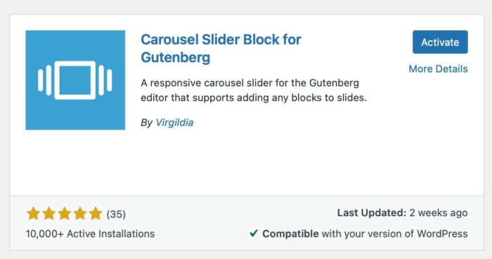 Carousel Slider Block ปลั๊กอินสร้างสไลด์ Carousel บน Gutenberg ...