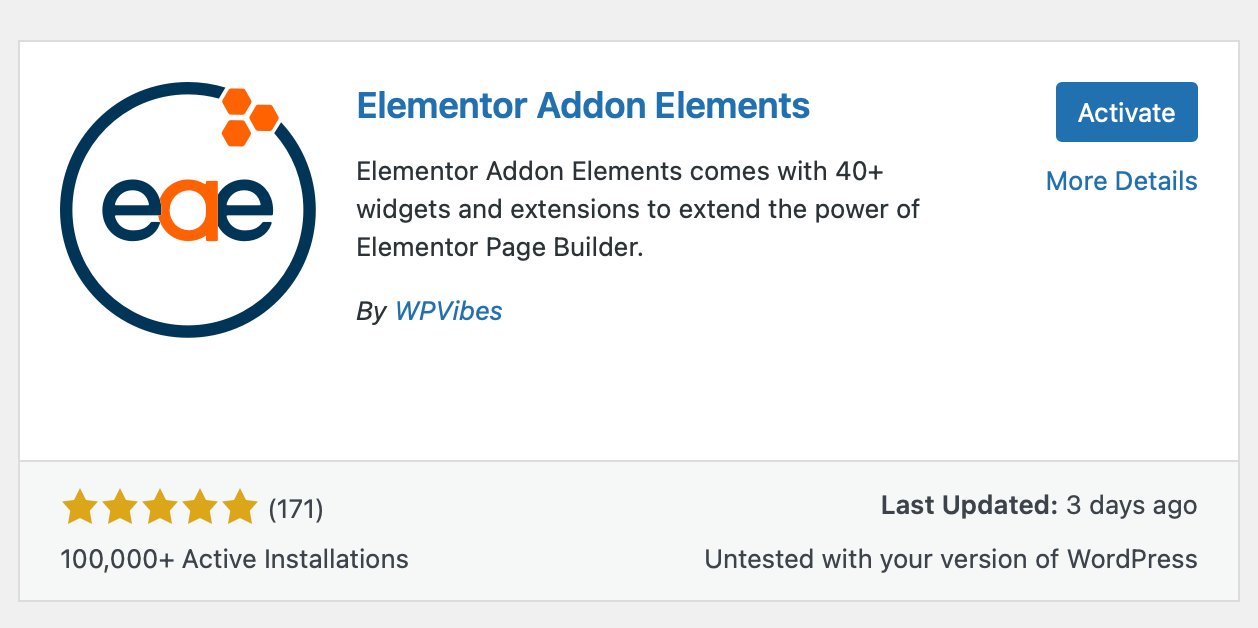 เติมพลังให้กับ Elementor ด้วยปลั๊กอิน Elementor Addon Elements ...