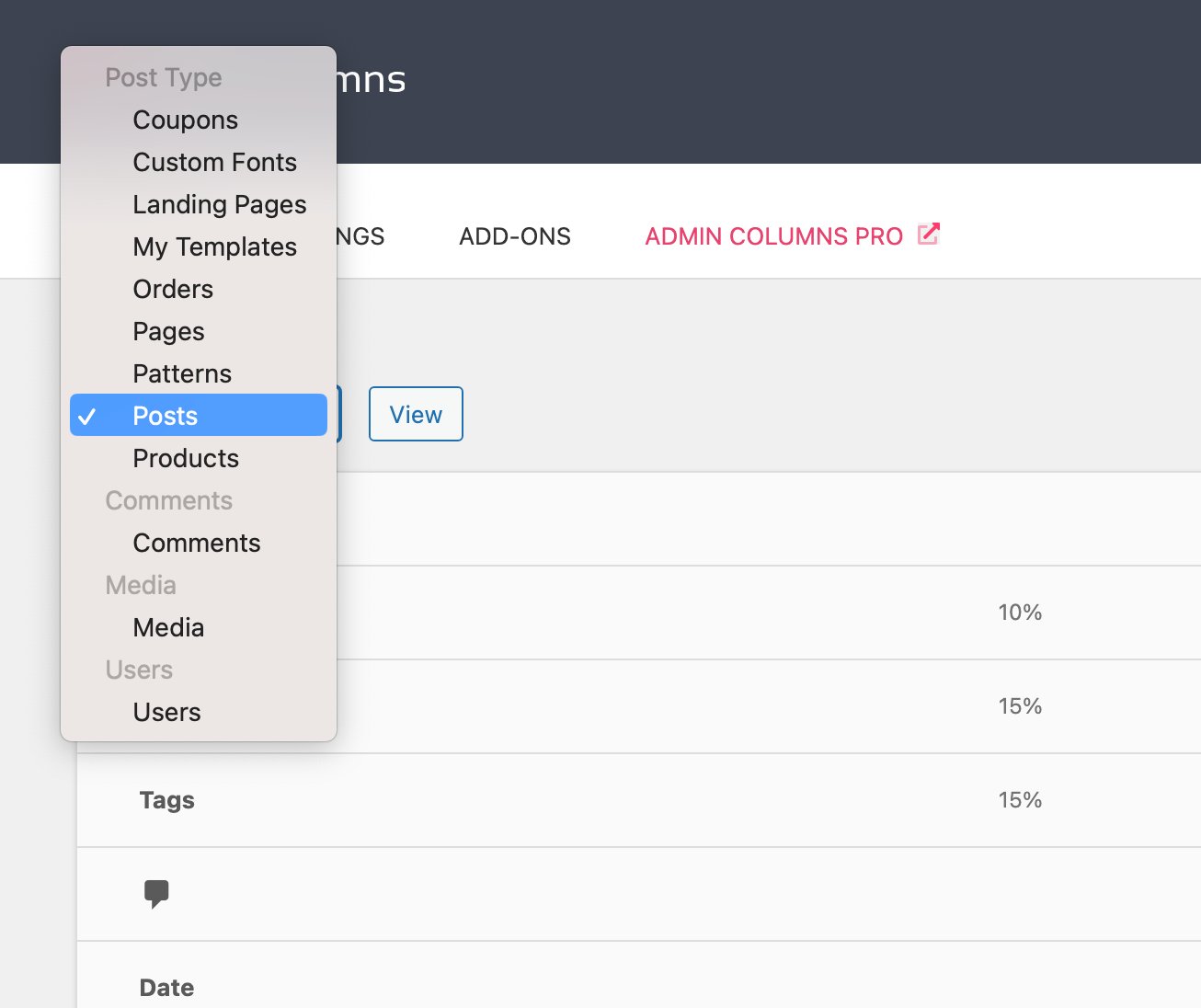 Admin Columns ปลั๊กอินจัดระเบียบคอลัมน์ในหลังบ้าน WordPress - WPThaiuser by Ruk-Com