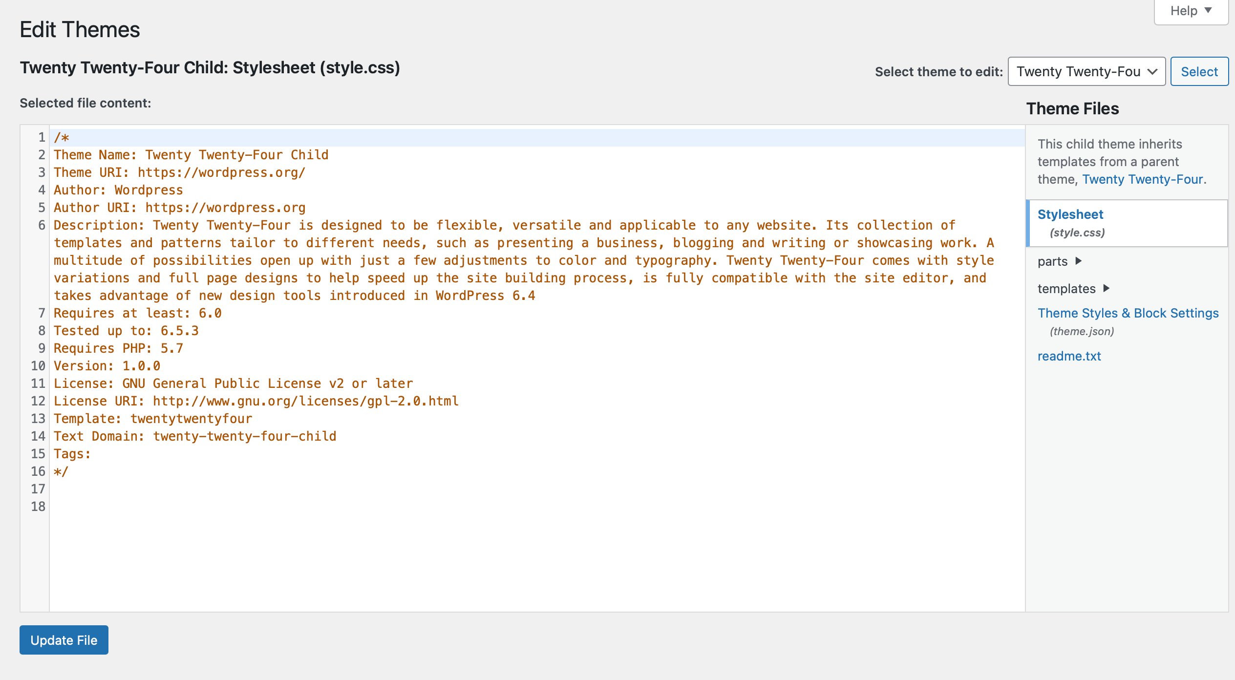 สร้าง Child Block Theme ด้วยปลั๊กอิน Create Block Theme - WPThaiuser by Ruk-Com
